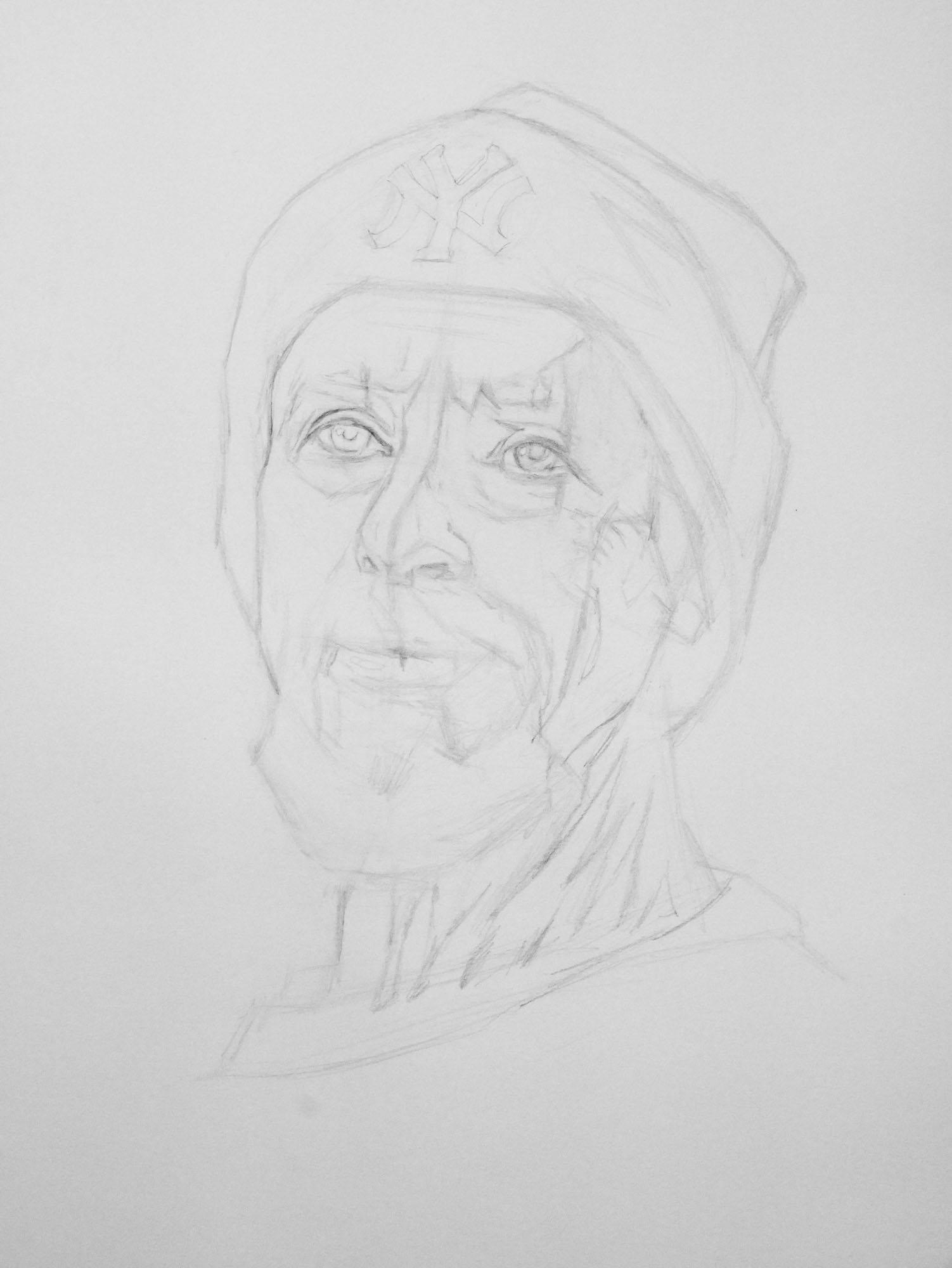 5-25 – Long Pose Head in Graphite - Watts Atelier
